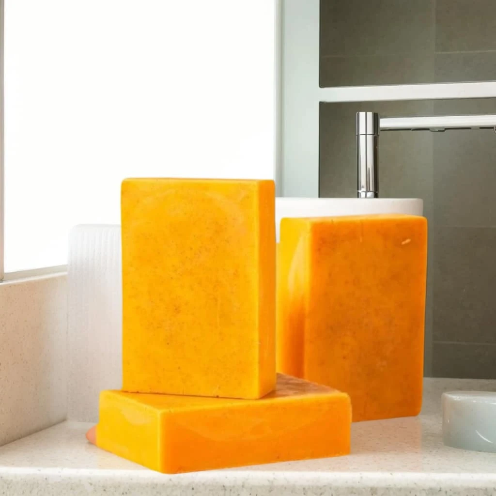 Four Packs!! Organic Turmeric Soap For Dark Spots And Acne, Turmeric ...