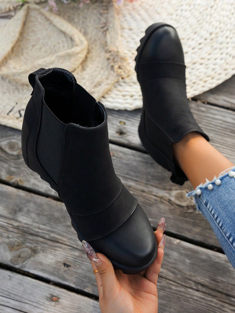 Botas femininas pretas com salto fino - conforto sem esforço com estilo ...