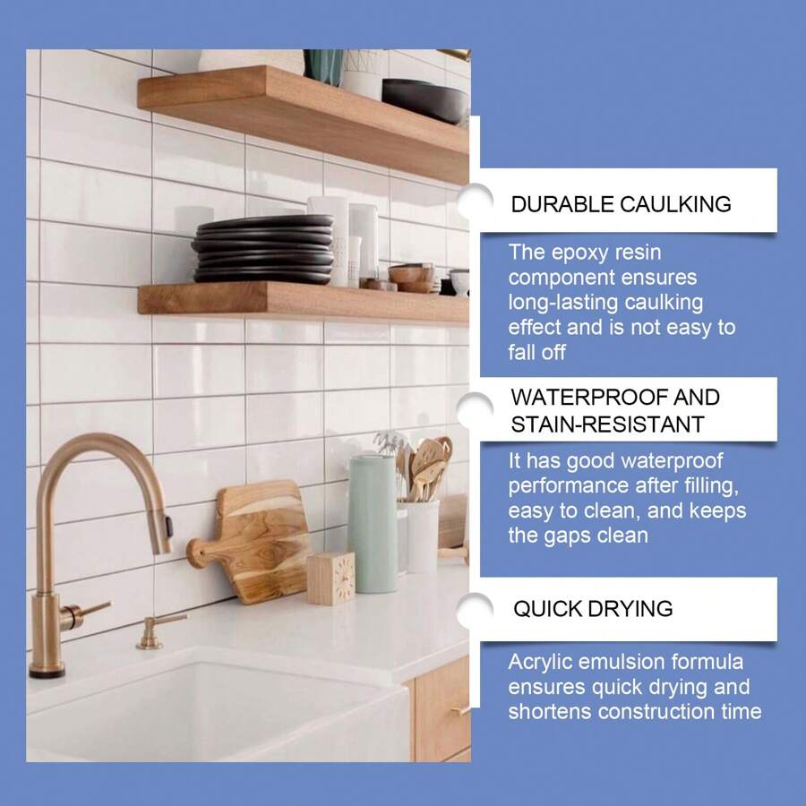 Tile Grout Pen, Easy To Use Home Grout Pen Quickly Covers Stubborn ...