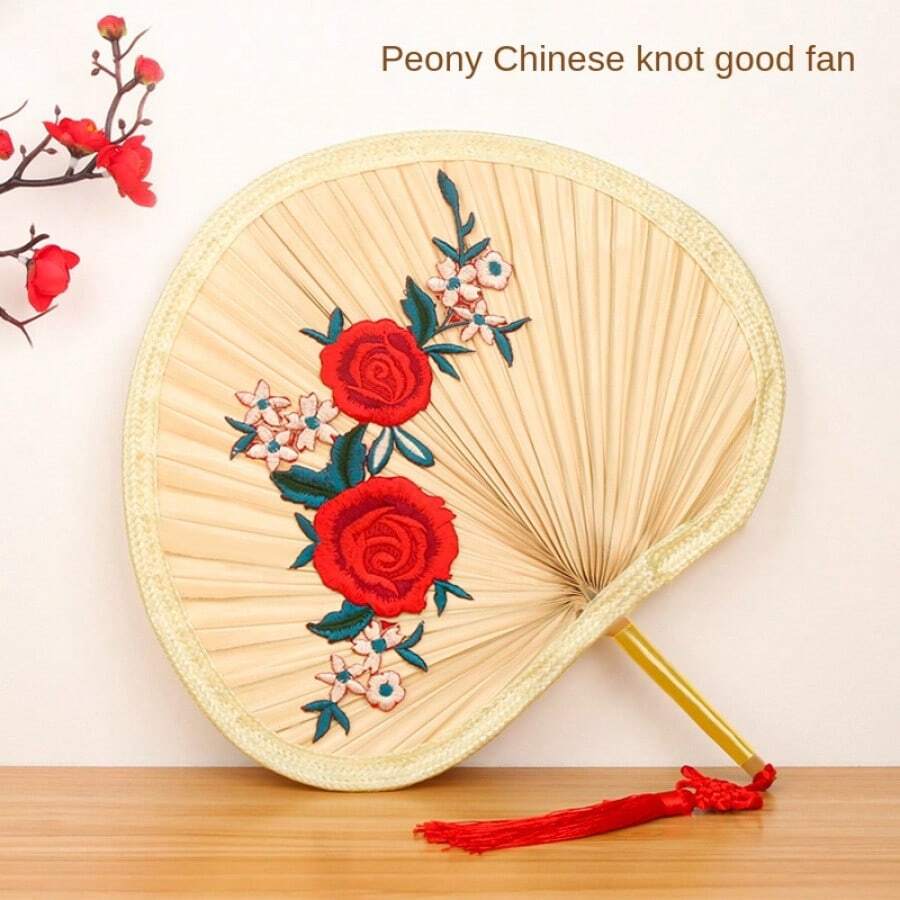 Handmade Woven Fan, Old-Fashioned Large Fan, Chinese Style Portable ...