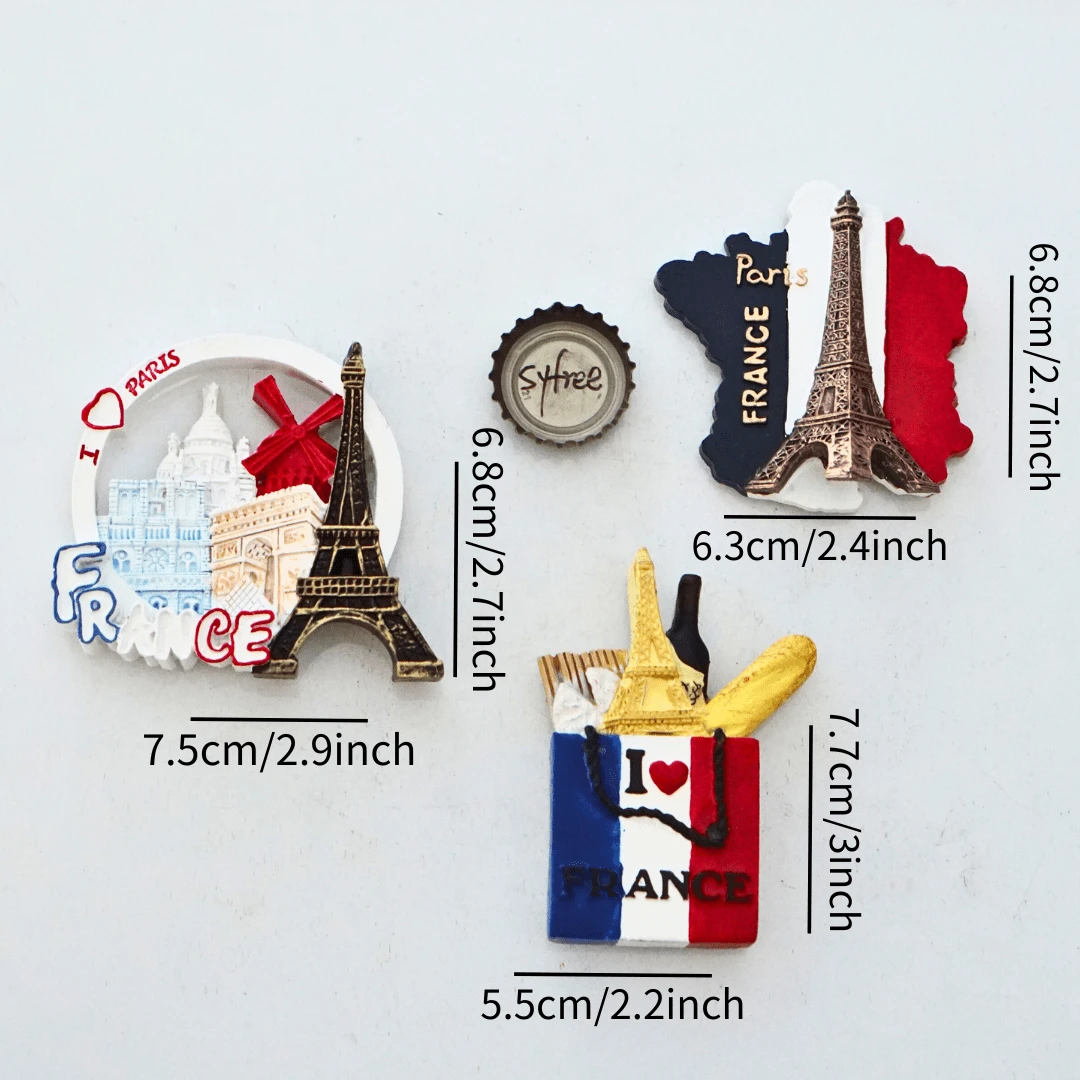 1pc, French Fridge Magnet, Paris Fridge Magnet, Eiffel Tower Fridge ...