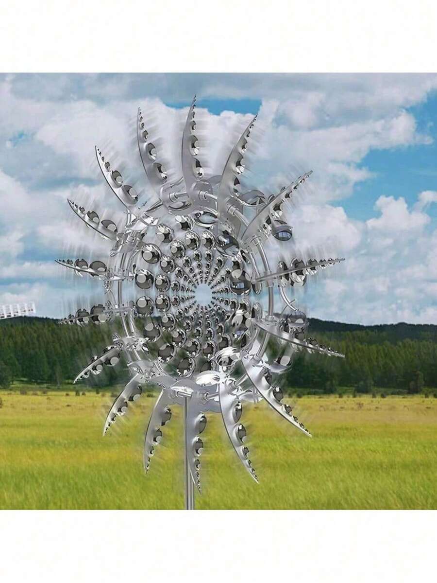 Unique And Magical Metal Windmill Dual Direction Rotating Outdoor Wind ...