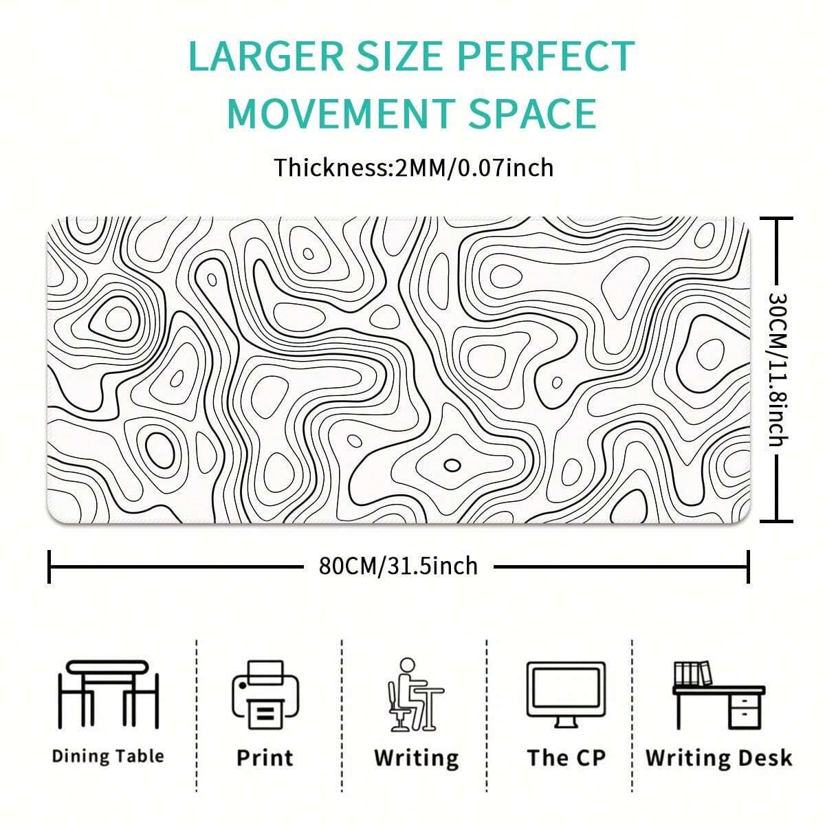 Contour Large Gaming Mouse Pad, Computer Laptop Pad, Office Gaming ...