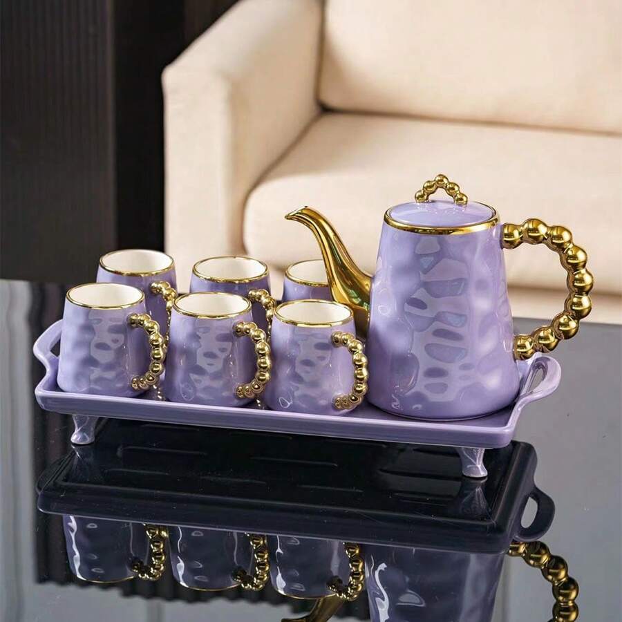 Set da tè con decorazione di perle, set per tè del pomeriggio, set per ...