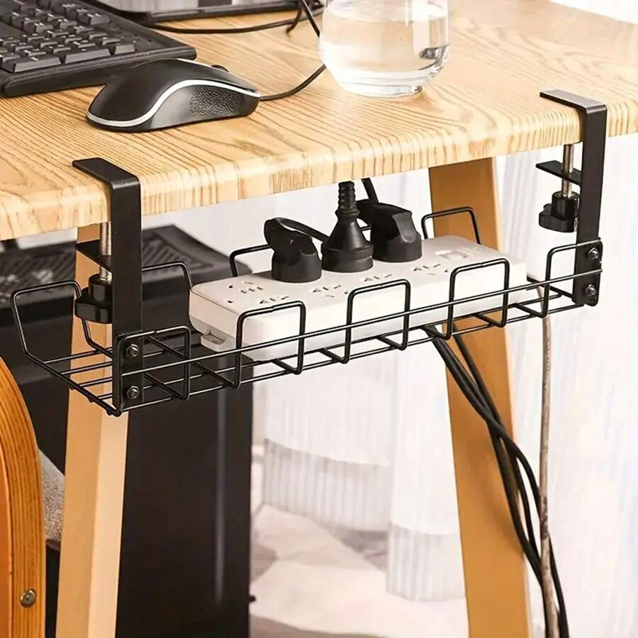 Organize Your Cables Under Your Desk With This Cable Management R1 Tray ...