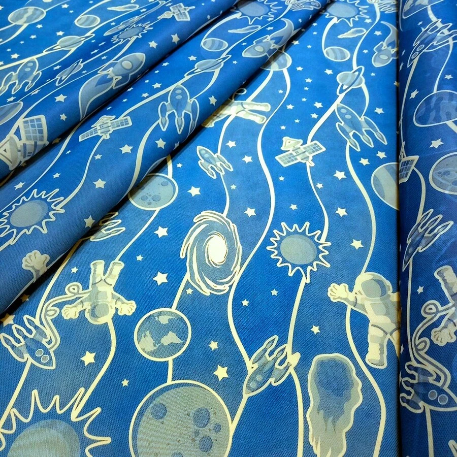 TNT Printed Planets Astronaut Space 5.00m X 1.40m | SHEIN USA