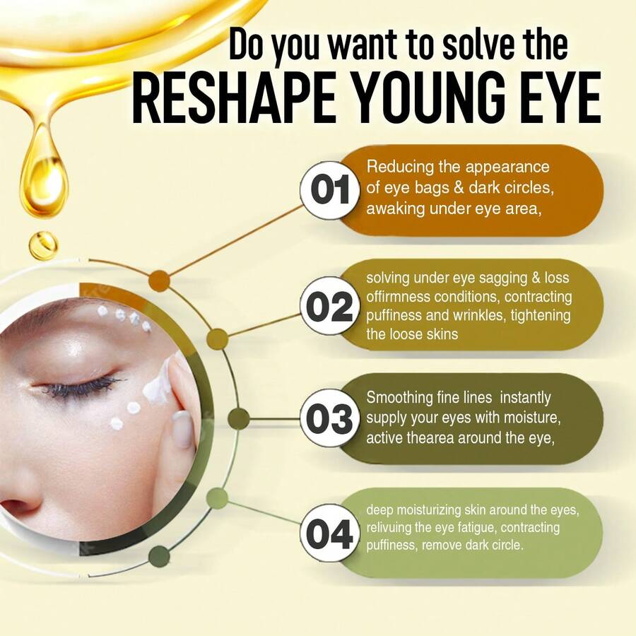 MESTIN Eye Cream Vitamin C HYALURONIC ACID Whitening Anti-Wrinkle ...