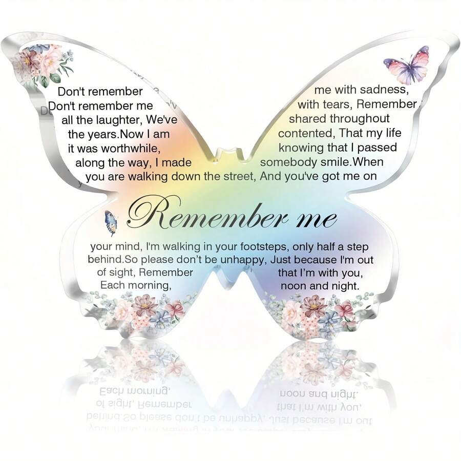 Sympathy Gift For Loss Of Loved One - Remember Me Desk Sign ...