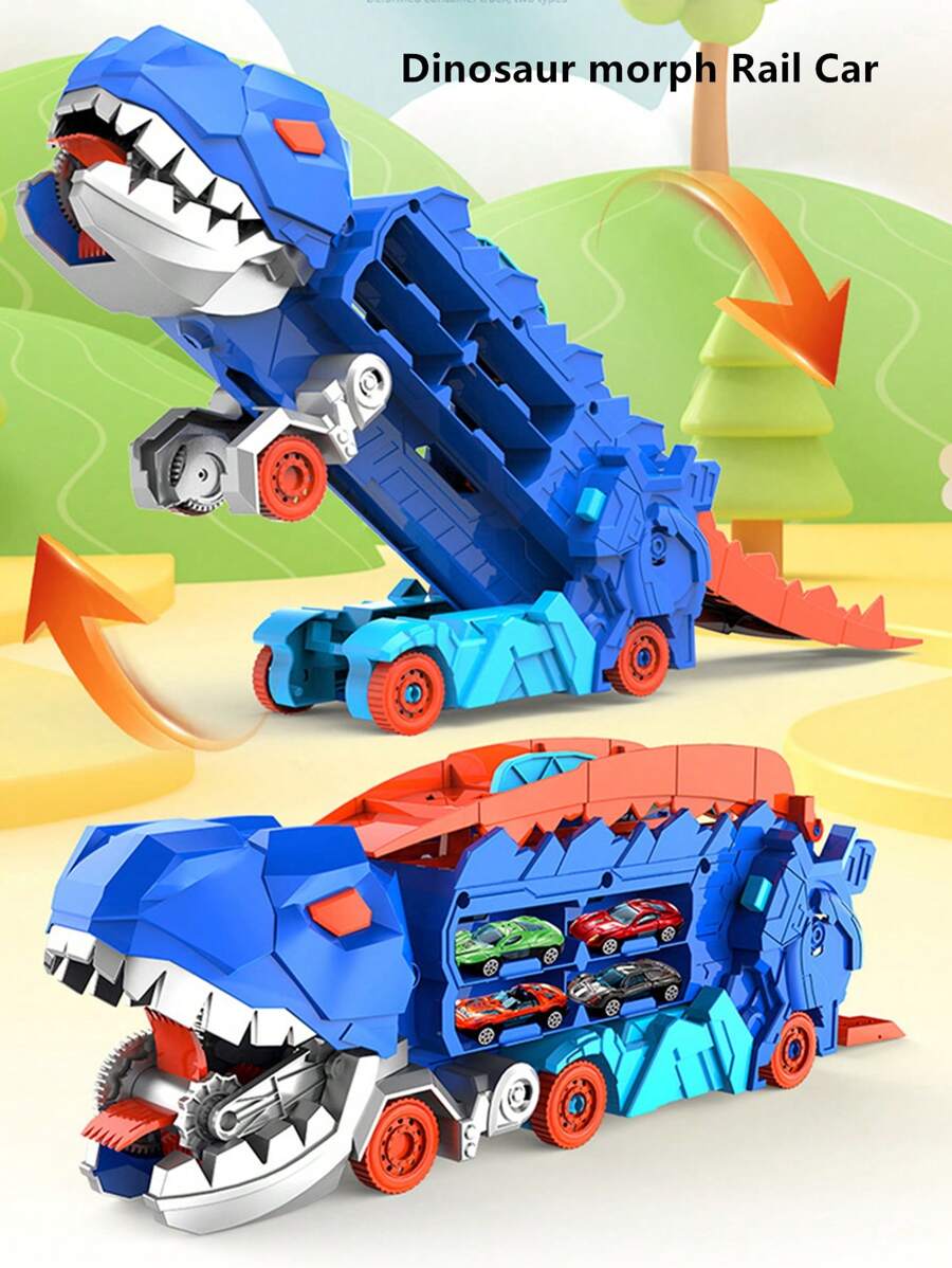 Children's Tyrannosaurus Rex Dinosaur Eat Car Glow Stunt Transformation ...