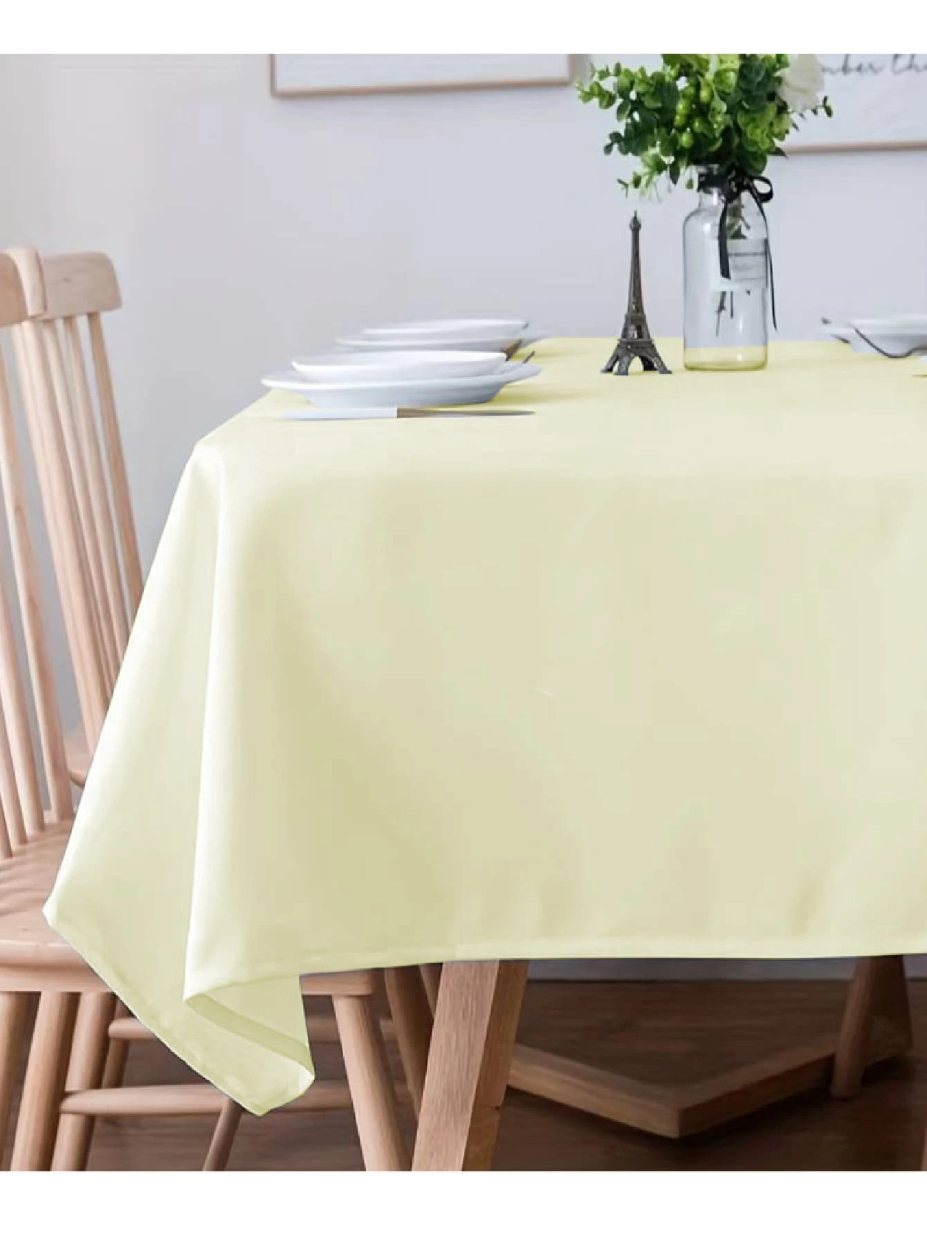 Set Of 2 Tablecloths For 4 Square Places 1.40m X 1.40m Oxford Prime ...