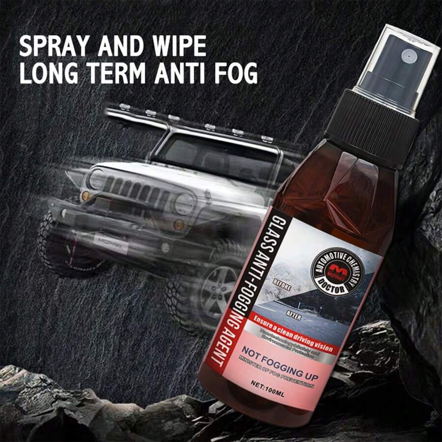 100ml+Sponge Car Windshield Spray, Anti-Splash Defog Agent, Car Glass ...