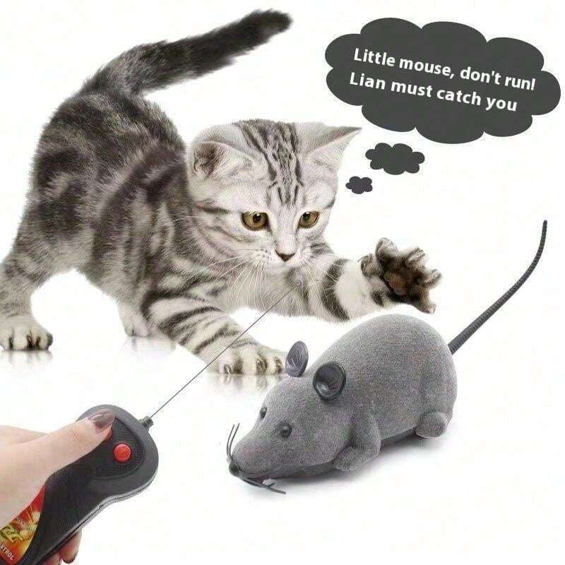 Wireless Remote Control Mouse Joke Toy, Realistic Cat Toy, Perfect ...