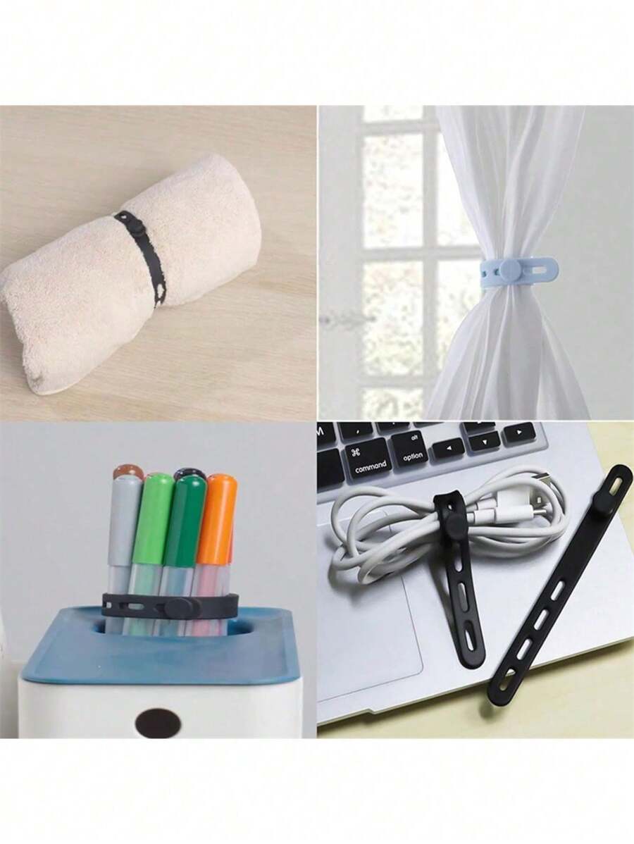 10pcs Cable Management Kit - Reusable, Adjustable, And Multipurpose ...