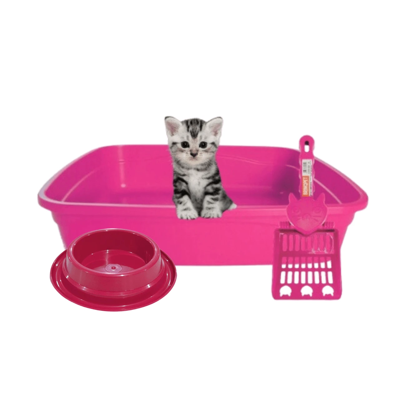 Hygiene Kit 1 Litter Box + 1 Collection Shovel + 1 Anti-Ant Feeder And ...