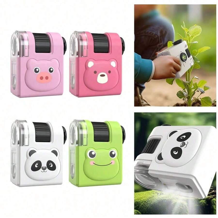 Handheld Microscope Kids Portable Microscope For Kids 80X Microscope ...