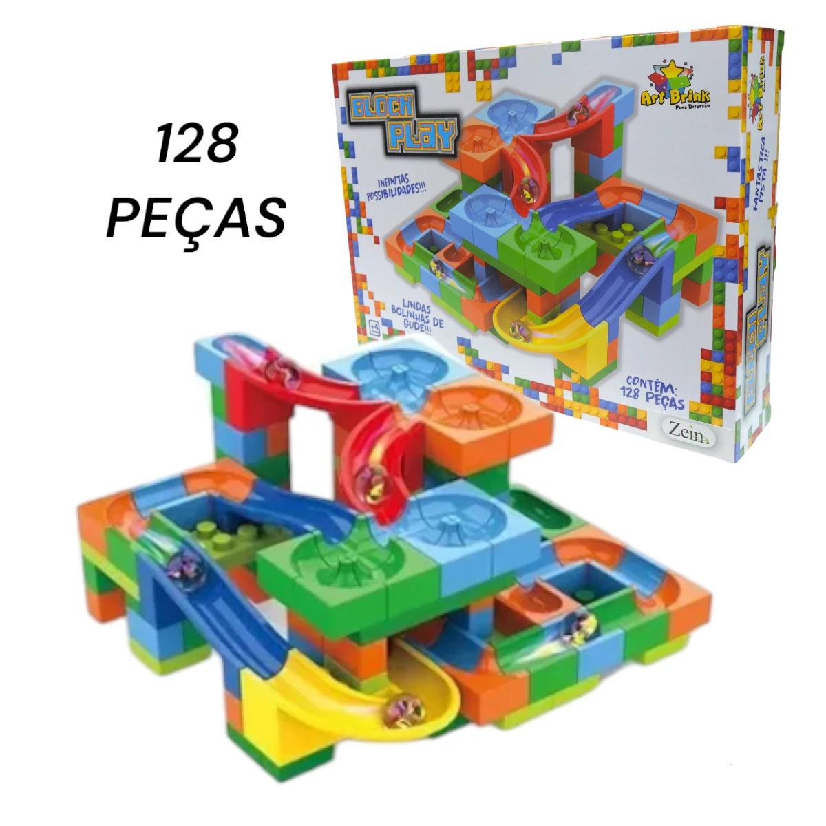 Marble Race Track Building Blocks Maze 128 Pcs | SHEIN USA
