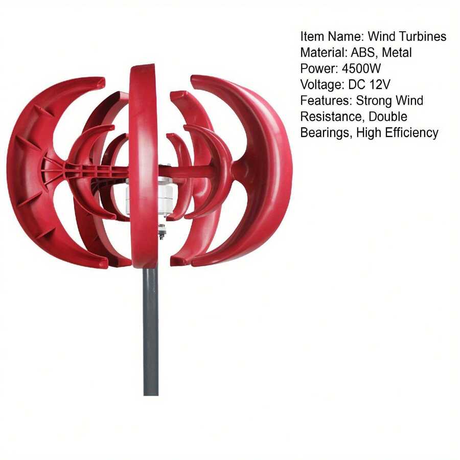 Wind Turbines Generator, 5 Blades Vertical Axis Wind Turbines Generator ...