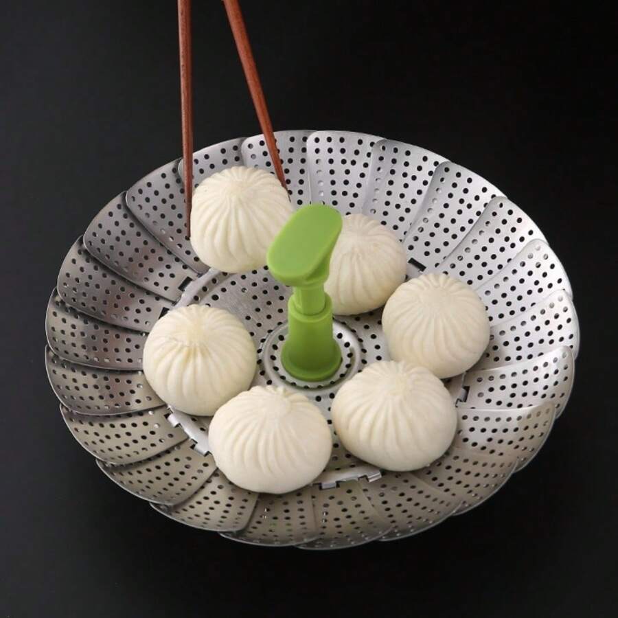 Collapsible Stainless Steel Steam Rack, Adjustable Mesh Grid For ...