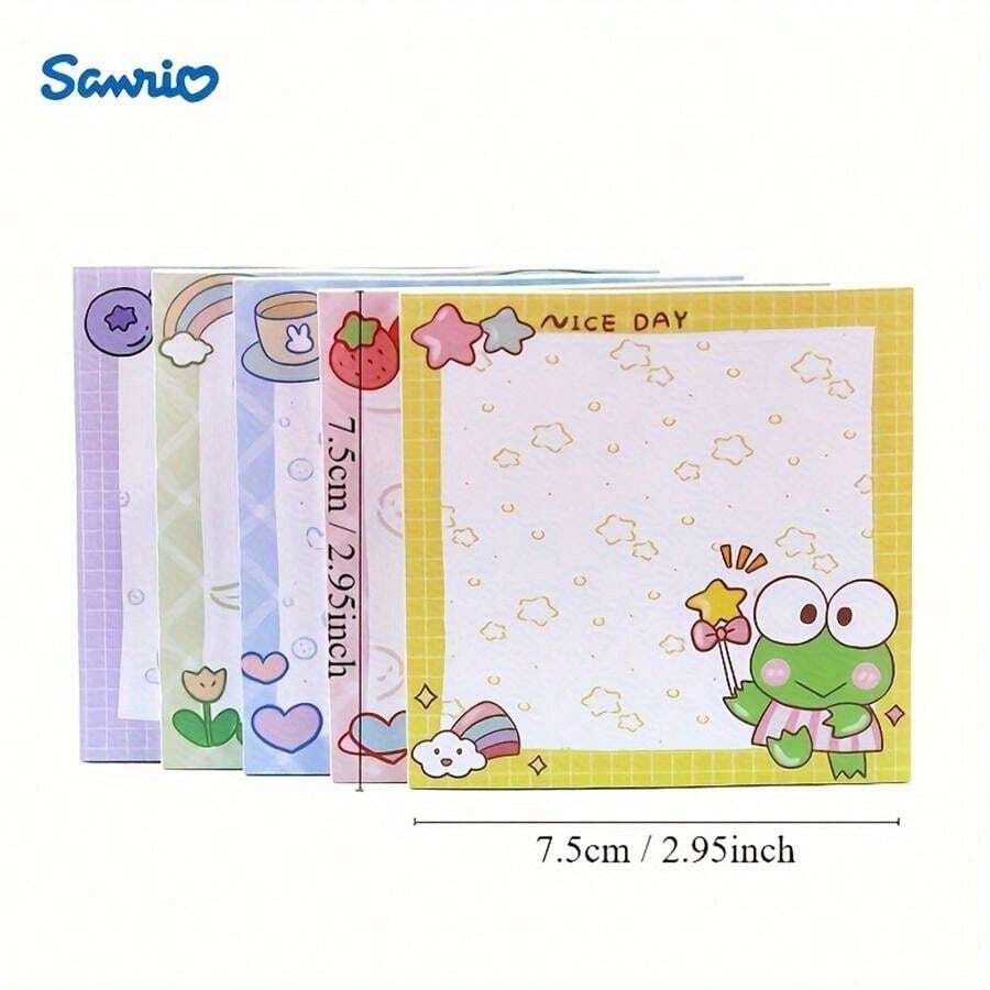 Sanrio 4pcs Cute Sticky Notes Set | Square Cartoon Notepads For ...