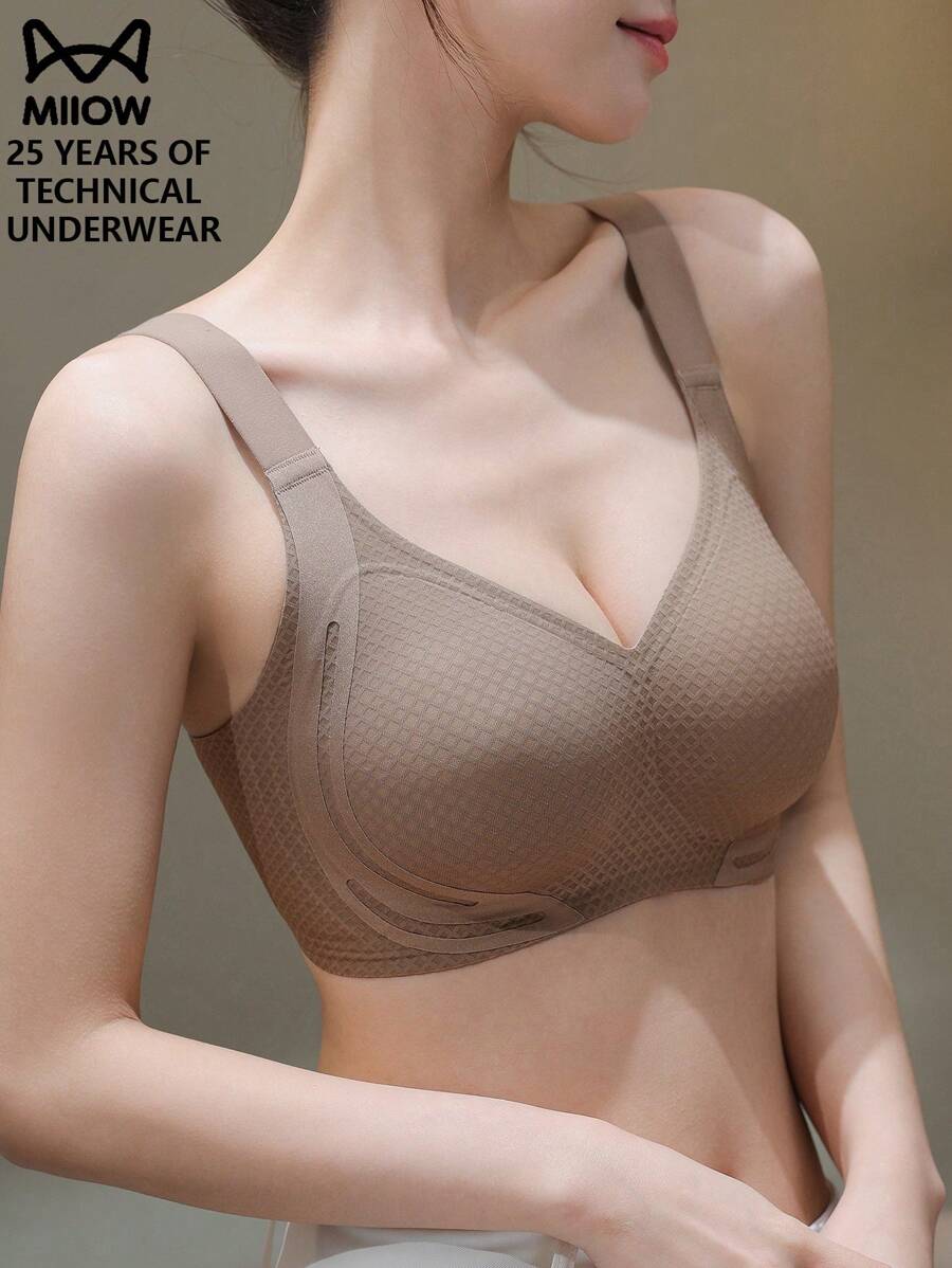 MIIOW MIIOW Underwear For Women - Push Up No Side Bulge Wire-Free Full Coverage Seamless Bra For ...