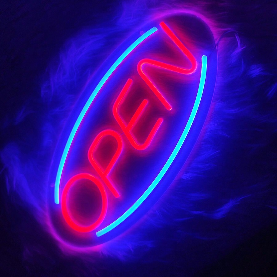 LED Open Signs For Business, Neon Open Sign, Bright Electric Light Up ...