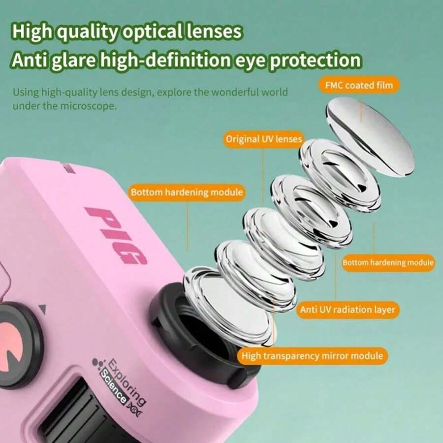 Handheld Microscope Kids Portable Microscope For Kids 80X Microscope ...