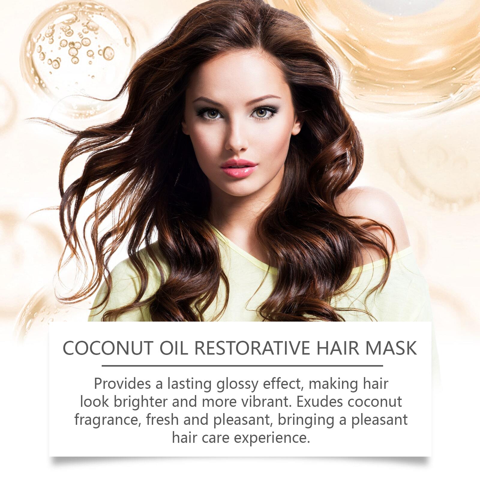 100g Coconut Flavor Nourishing Hair Cream, Repair Perm Damage, Improve ...