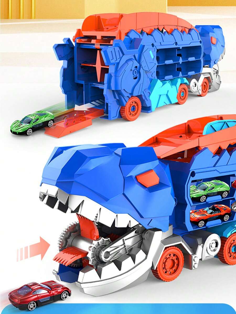 Children's Tyrannosaurus Rex Dinosaur Eat Car Glow Stunt Transformation ...