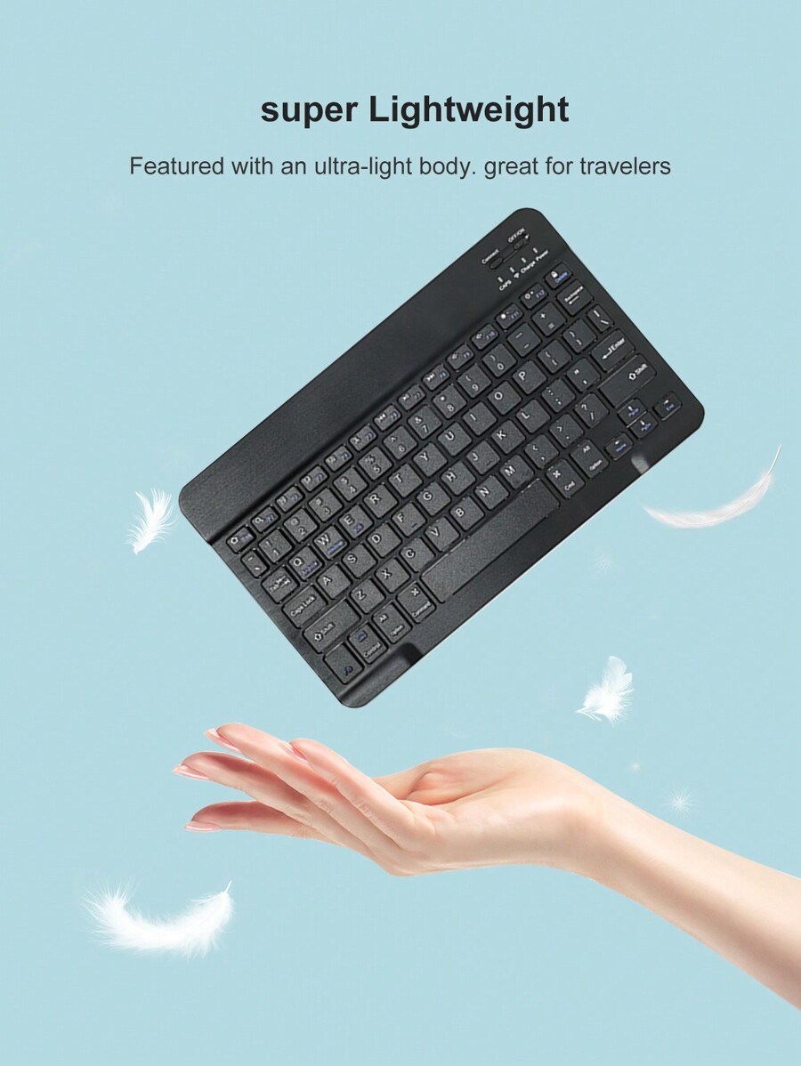 Lightweight & Portable 10-Inch Color Matching Bluetooth Keyboard ...