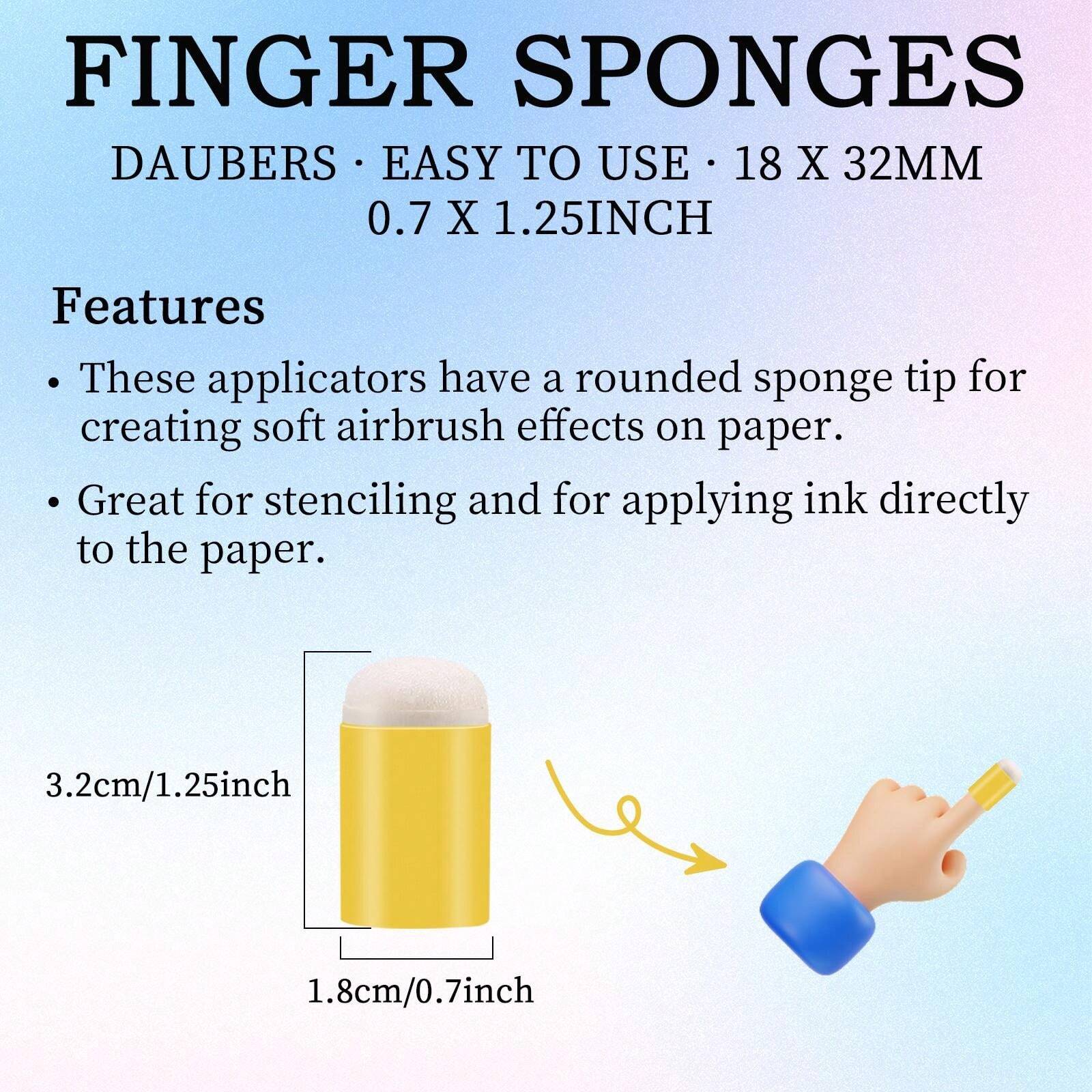 Sponge Daubers For Crafting - Perfect For Use With A Variety Of ...