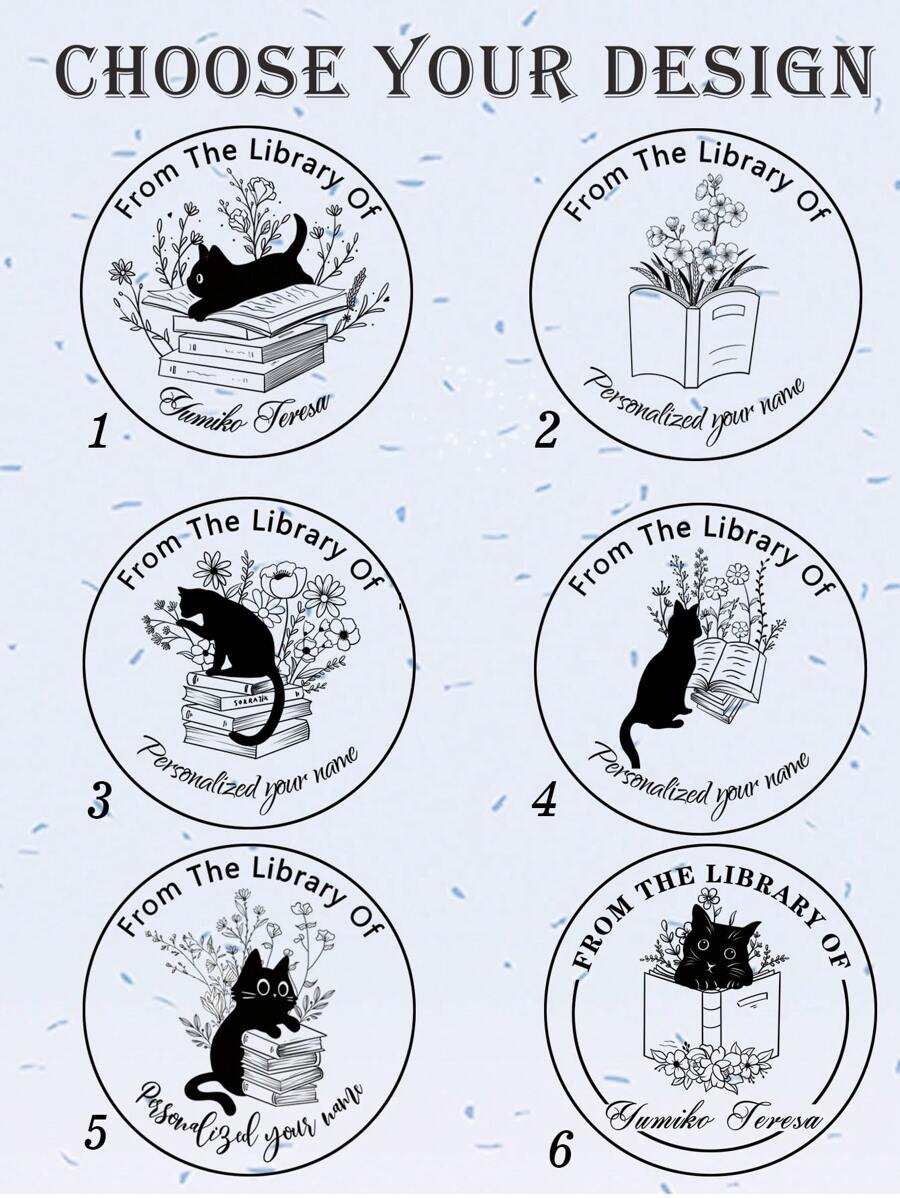 Timbro personalizzato per libri, timbro a secco personalizzato, timbro ...
