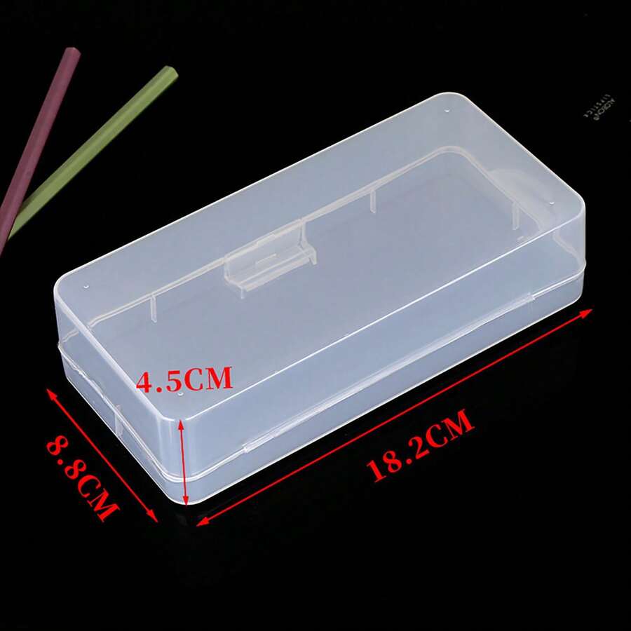 Rectangular Transparent Plastic Box Digital Electronic Accessories Box ...