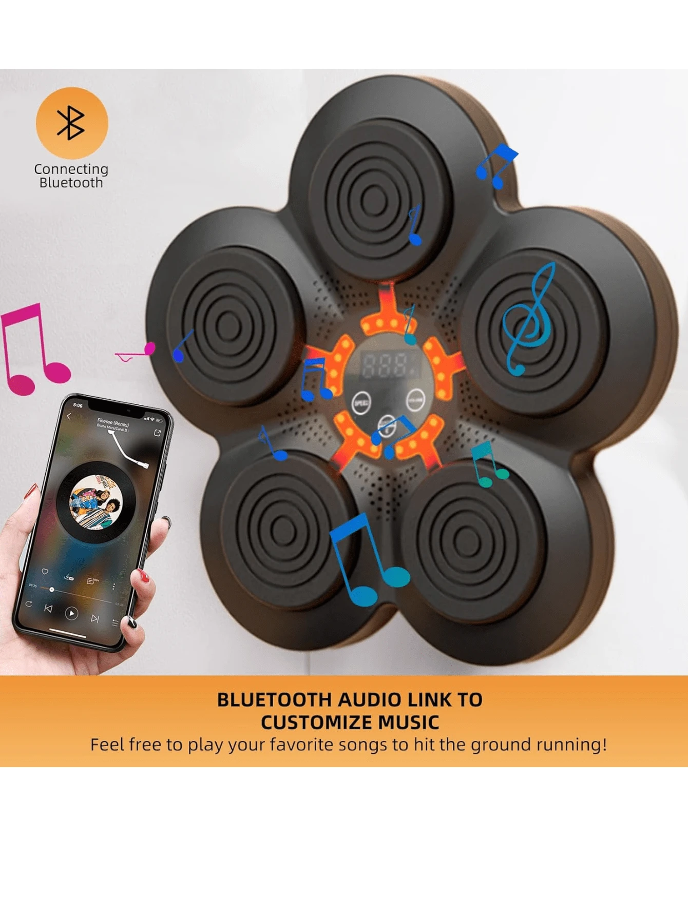 Music Boxing Machine, Boxing Machine Wall Mounted Music With Smart ...