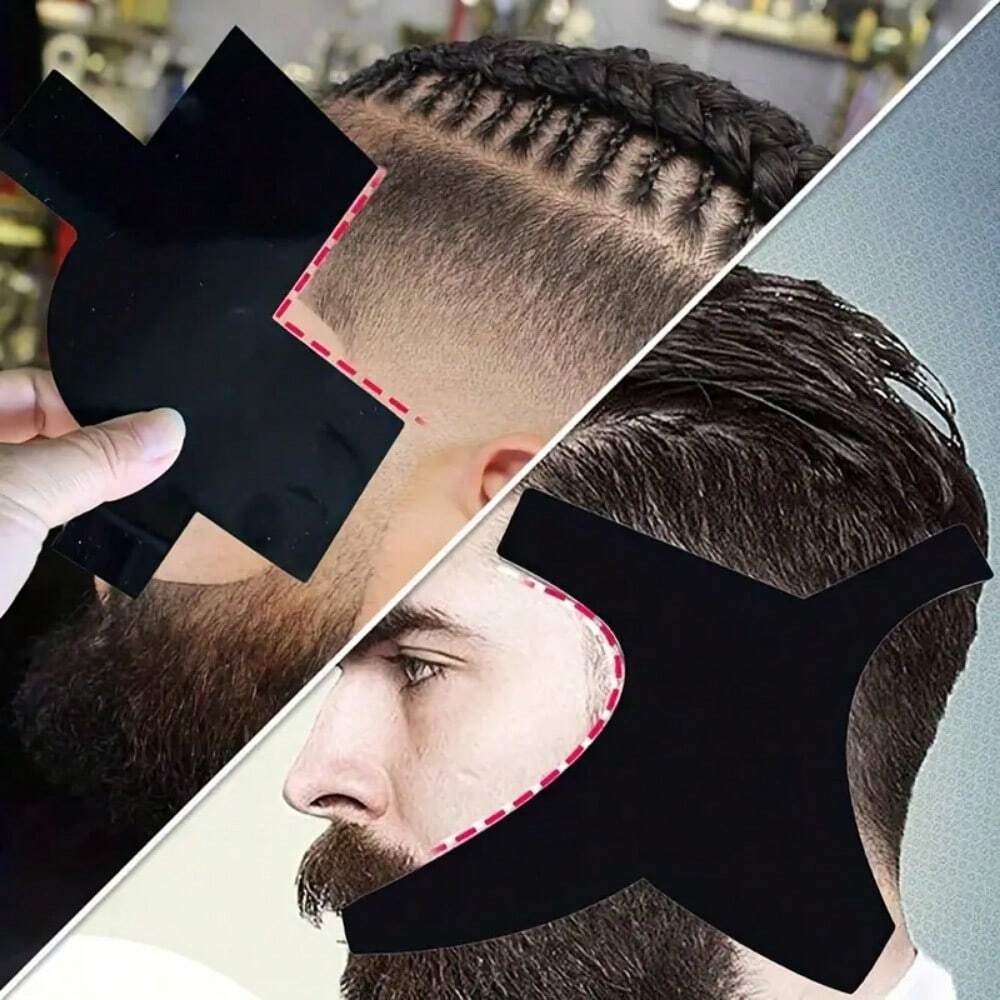 Hairline Enhancement Card Beard Line Up Shaping Tool Lineup Guide ...