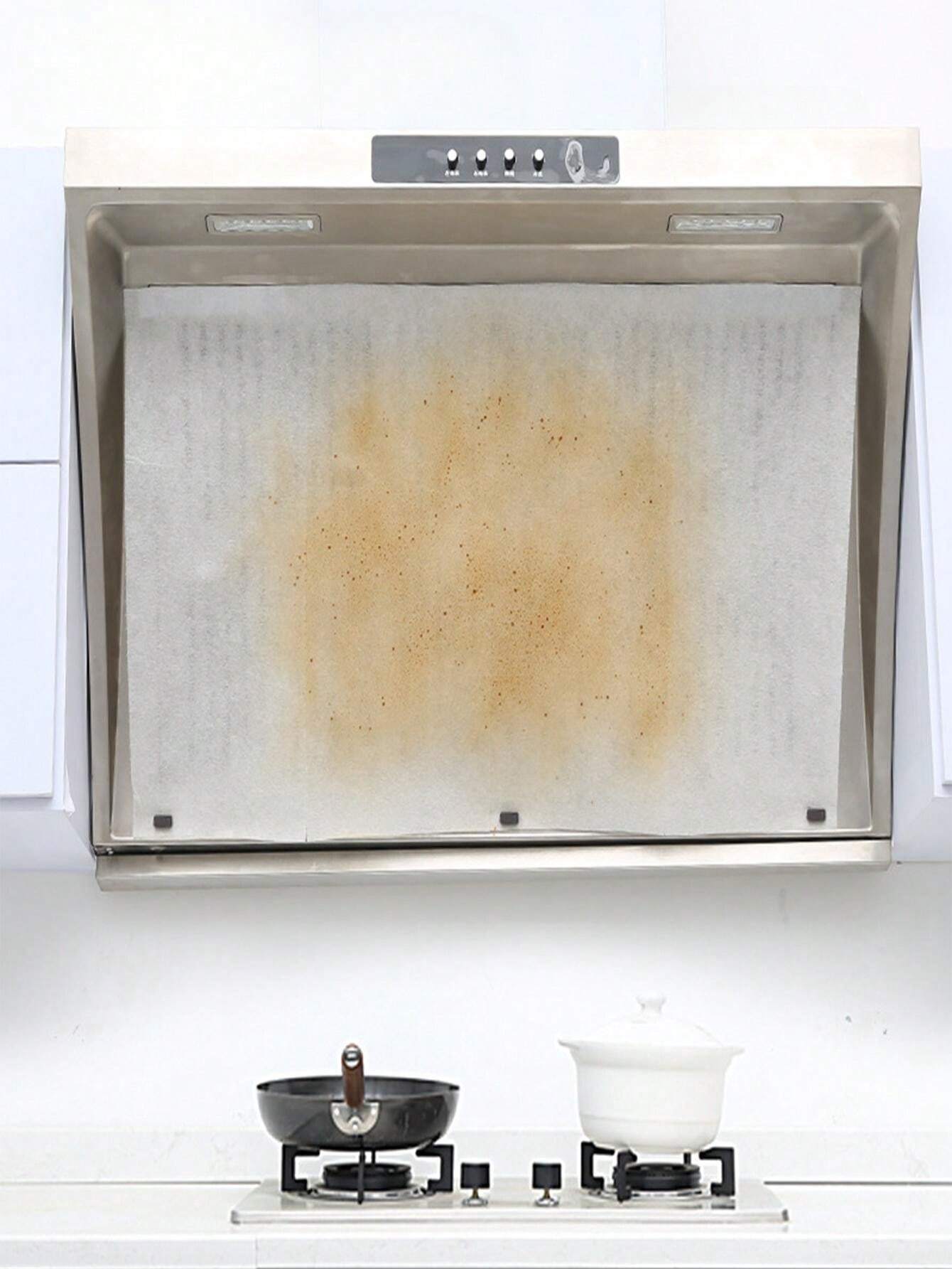 Disposable Oil Absorbent Sheets For Range Hood, Thickened Segmented ...