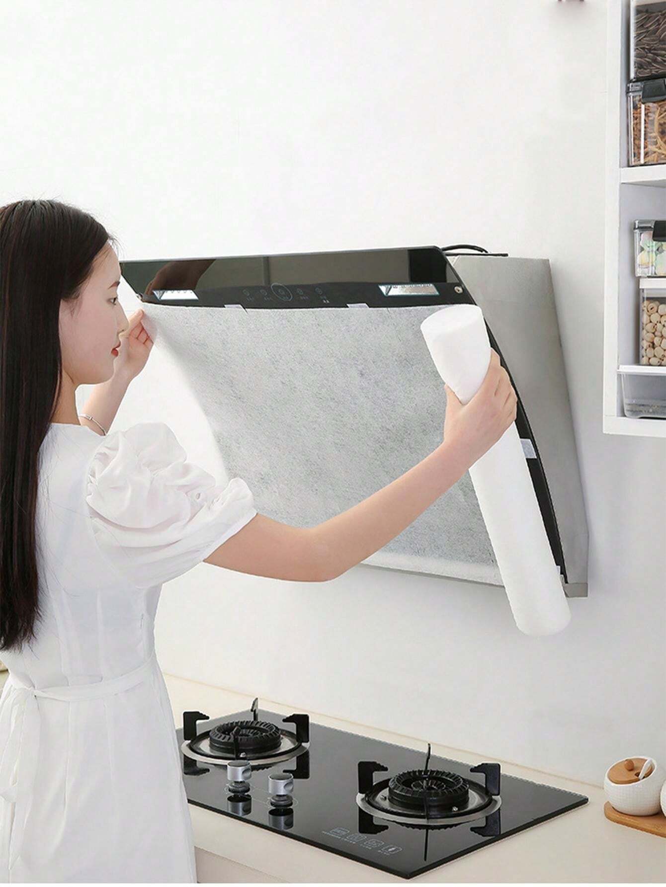 Disposable Oil Absorbent Sheets For Range Hood, Thickened Segmented ...