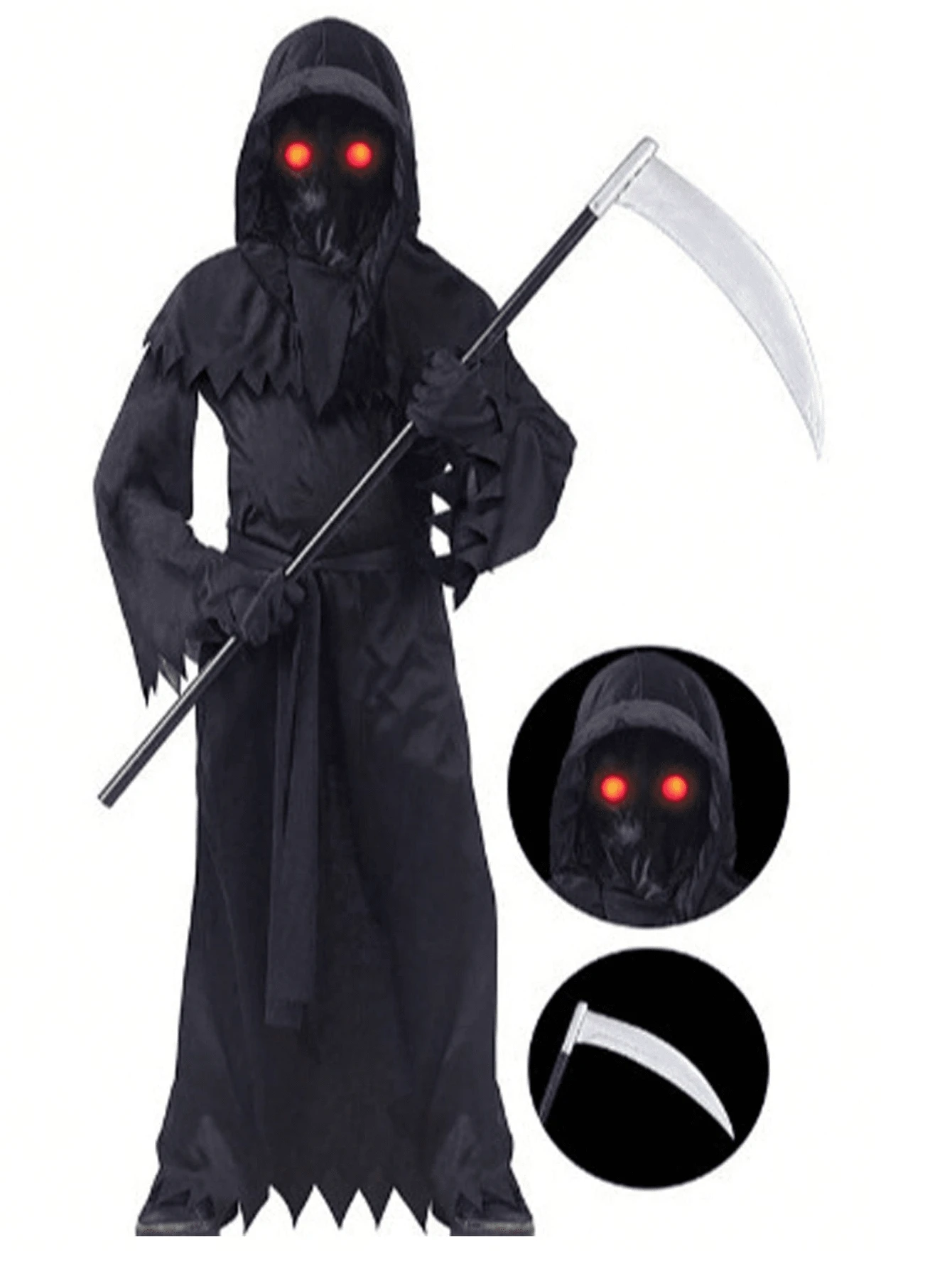 Horror Sickle Dark Messenger Ghost Cosplay Party Costume & Props, New ...