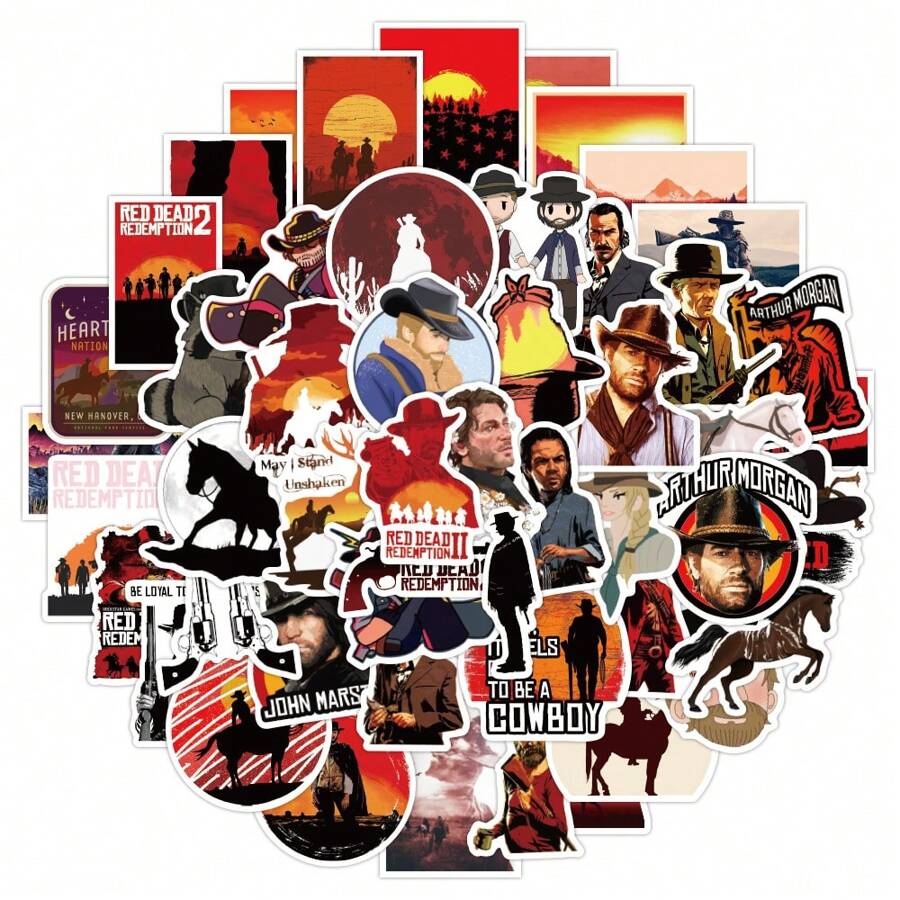 Wild West Outlaws Sticker Set: 50 Stickers Featuring The Coolest ...