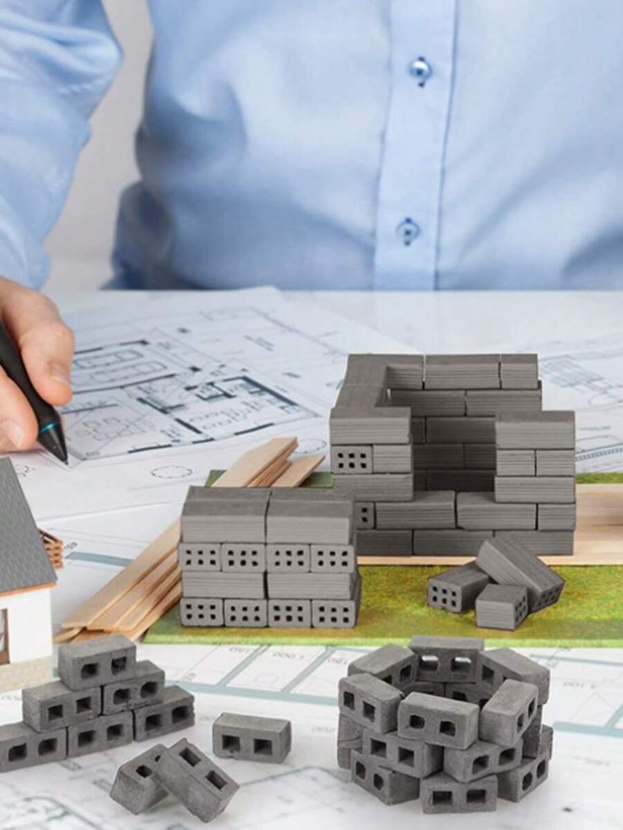 Handmade DIY Sand Table Simulation Building Mini House Miniature Brick ...