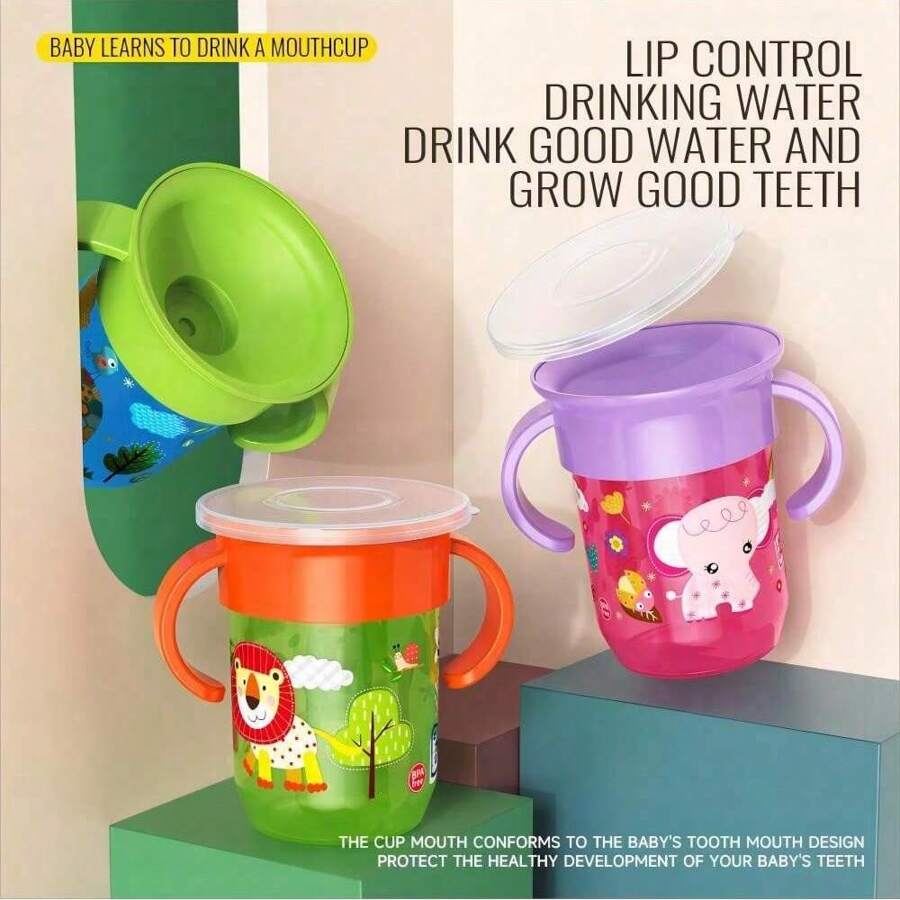 1pc Baby Anti-Spill Drinking Cup, Leak-Proof Magic Cup, Made Of PP ...