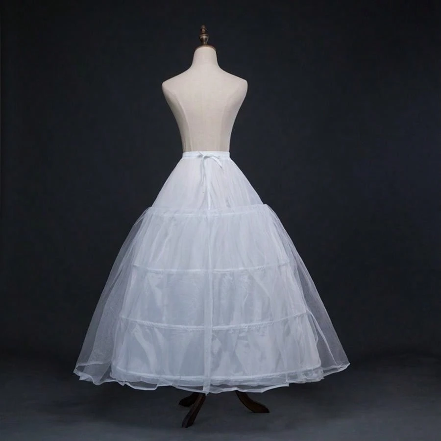 2024 1-Layer Tulle Wedding Dress Petticoat With 4 Steel Hoops, Wedding ...
