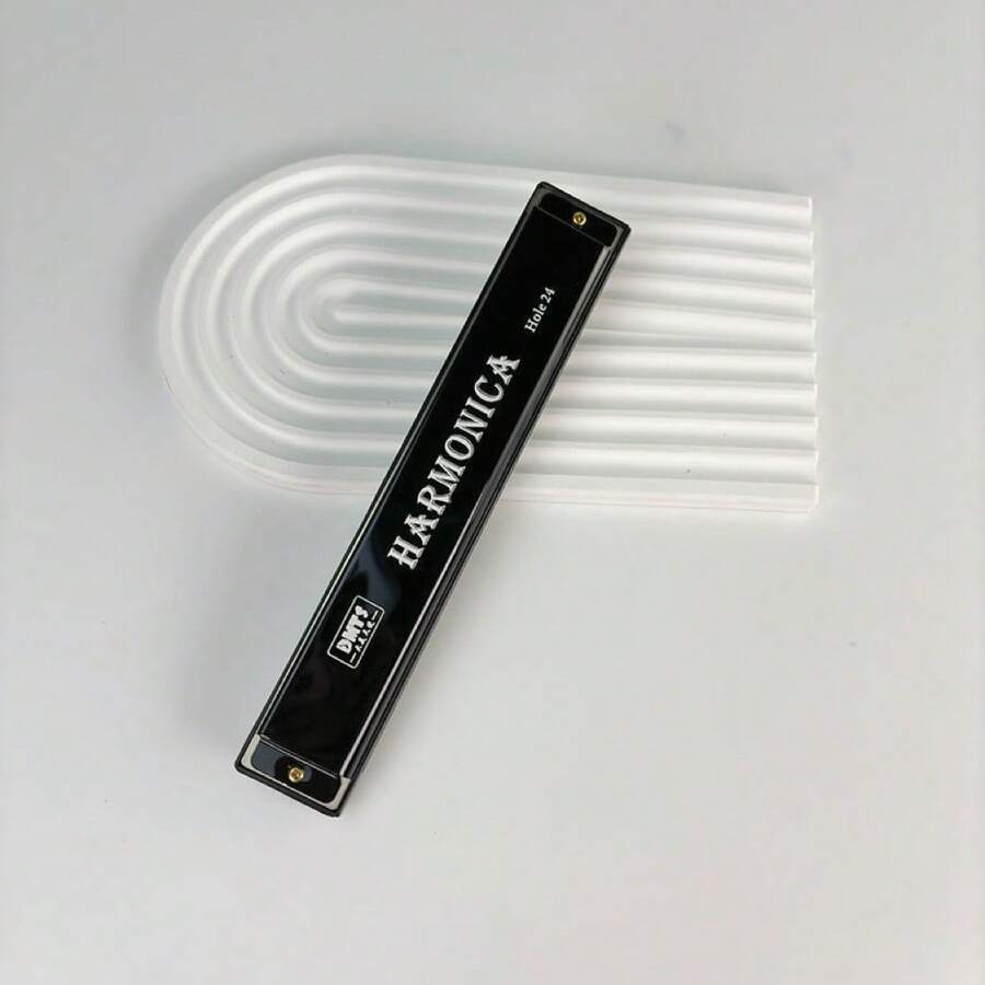 1pc 24-Hole Metal Harmonica Toy Instrument, Half-Tone Beginner Music ...