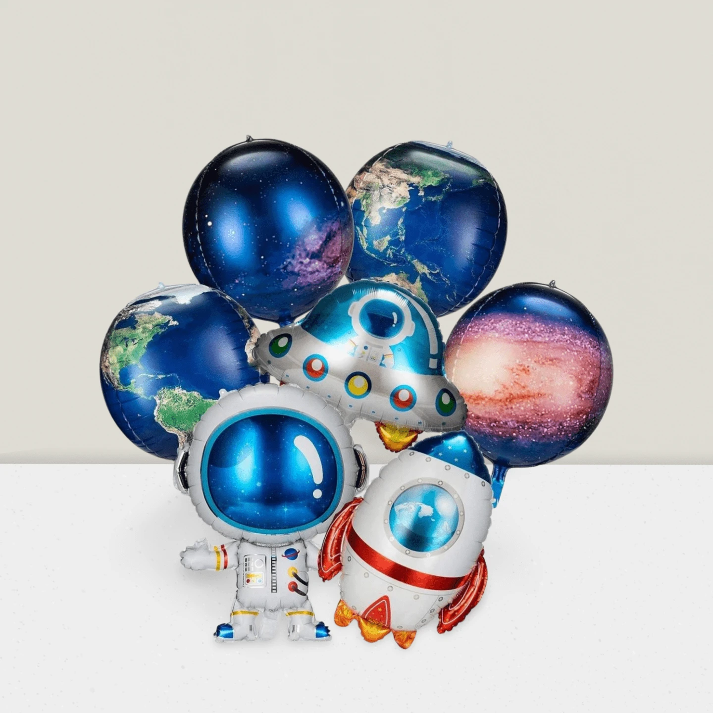 8 Pieces Galaxy Space Balloons Large Outer Space Cartoon Balloons ...
