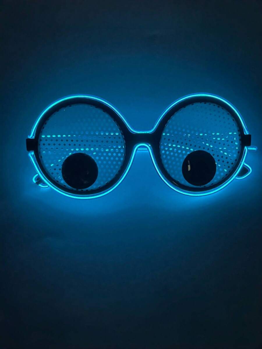 1 Pair Includes Battery Operated Cool Blinking LED Eyes Glasses ...