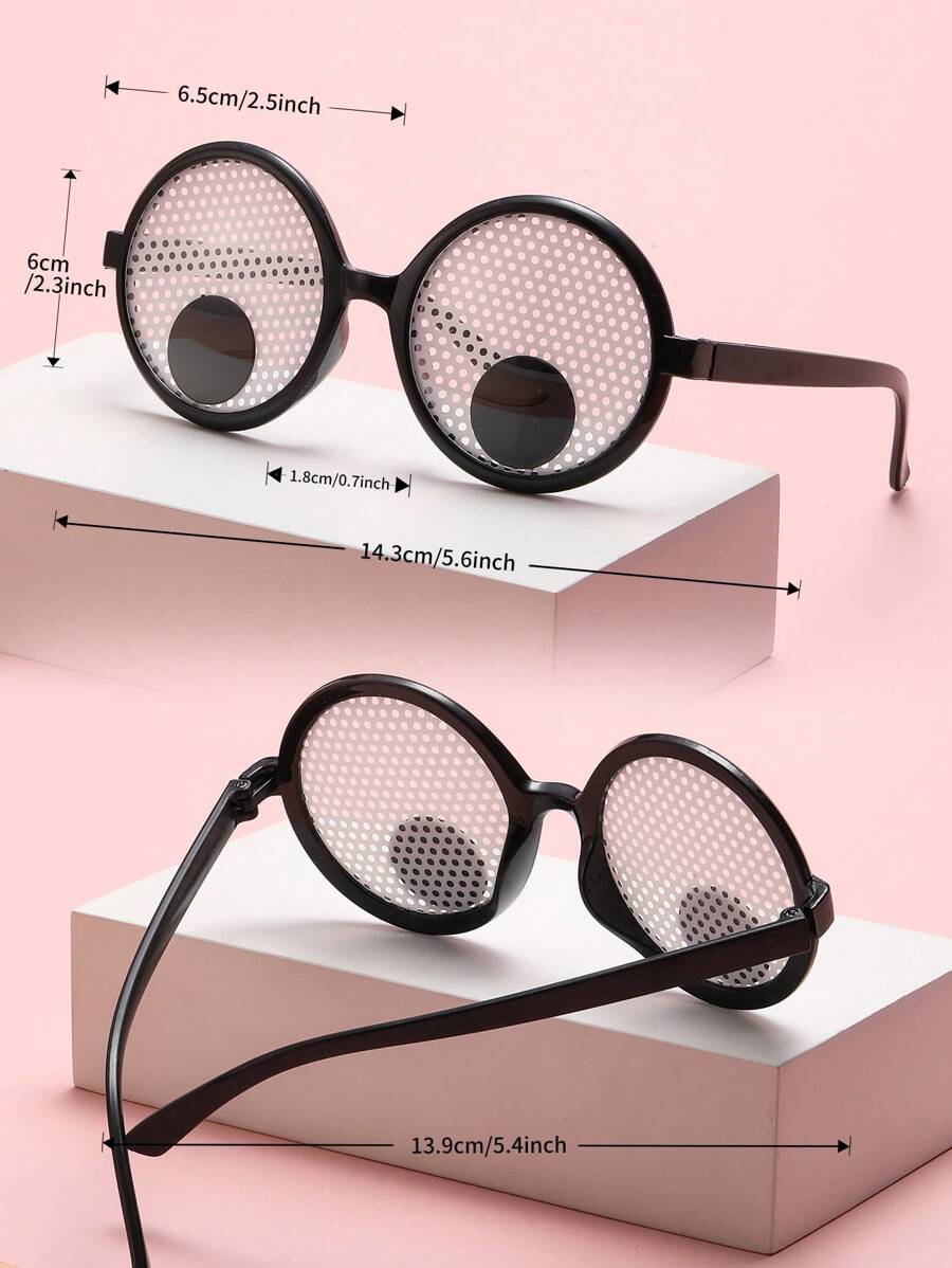 1 Pair Includes Battery Operated Cool Blinking LED Eyes Glasses ...