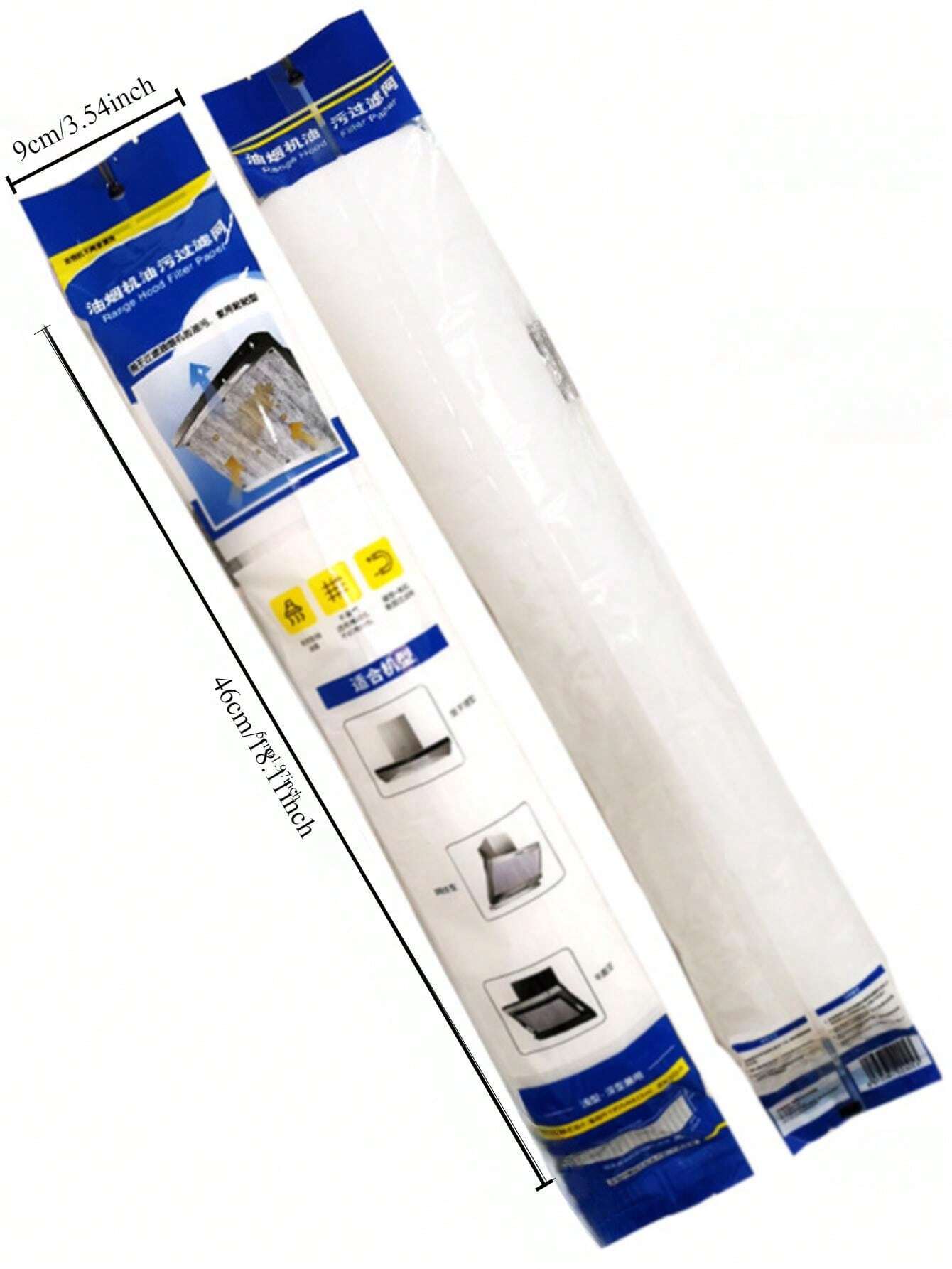 Disposable Oil Absorbent Sheets For Range Hood, Thickened Segmented ...