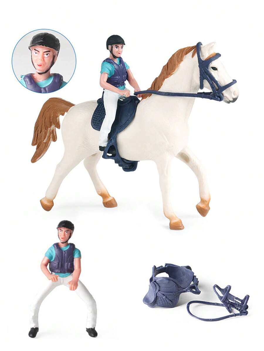 Kids Realistic Animal Toy Models - Static Horse, Unarmored Horse ...