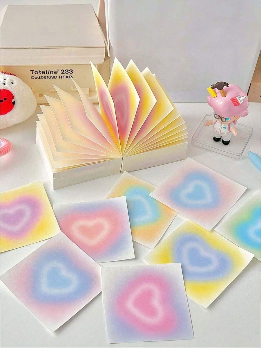 400pcs Thick Square Brick-Shaped Memo Pads With Halo Gradient, No ...