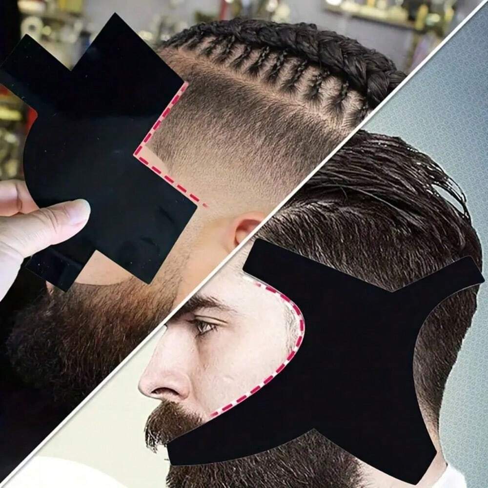 Hairline Enhancement Card Beard Line Up Shaping Tool Lineup Guide ...