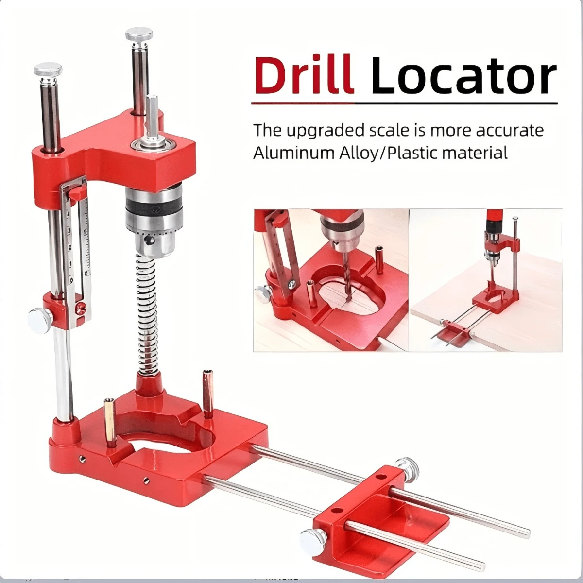 Aluminum Alloy Drill Guide Locator - Portable Woodworking Tool With ...